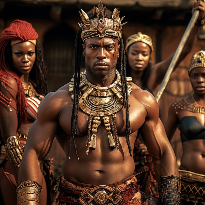 African King and His Queens 3 - Etsy