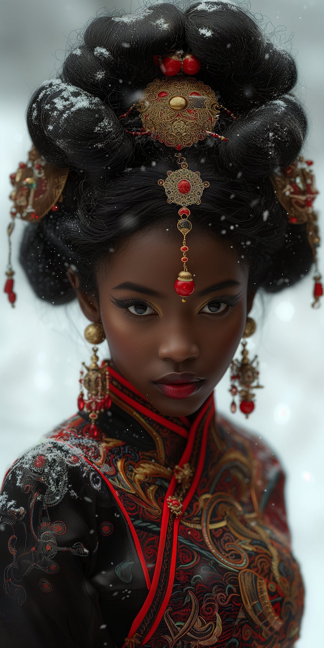 African Girl Chinese Dynasty - Etsy