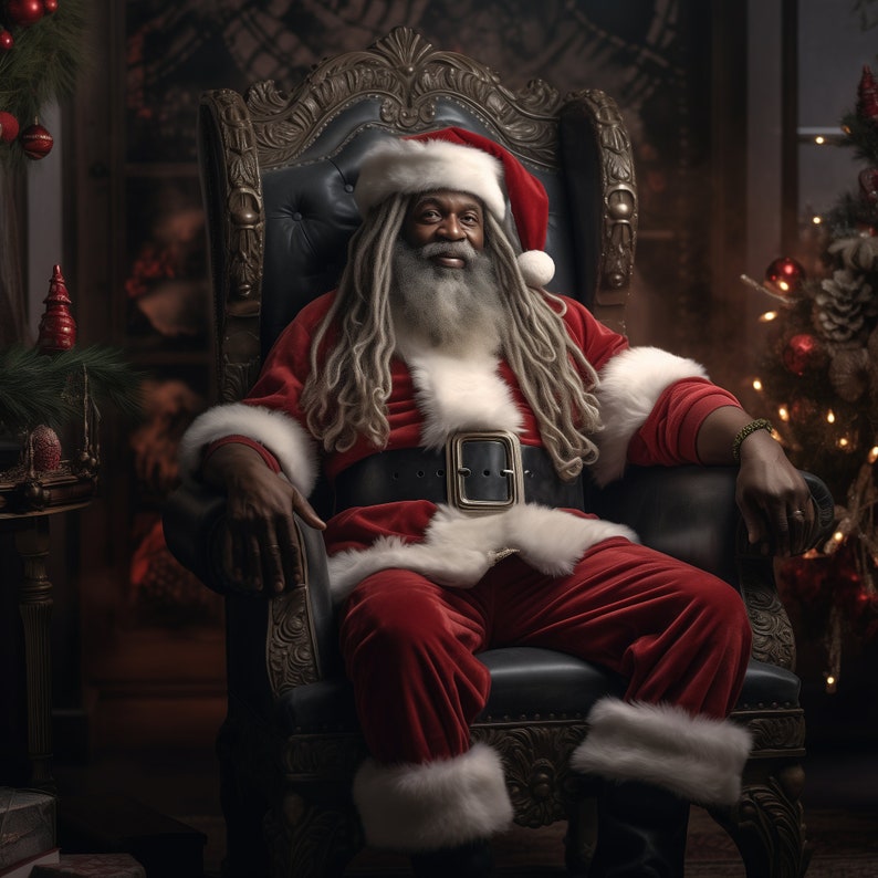 African Black Santa - Etsy