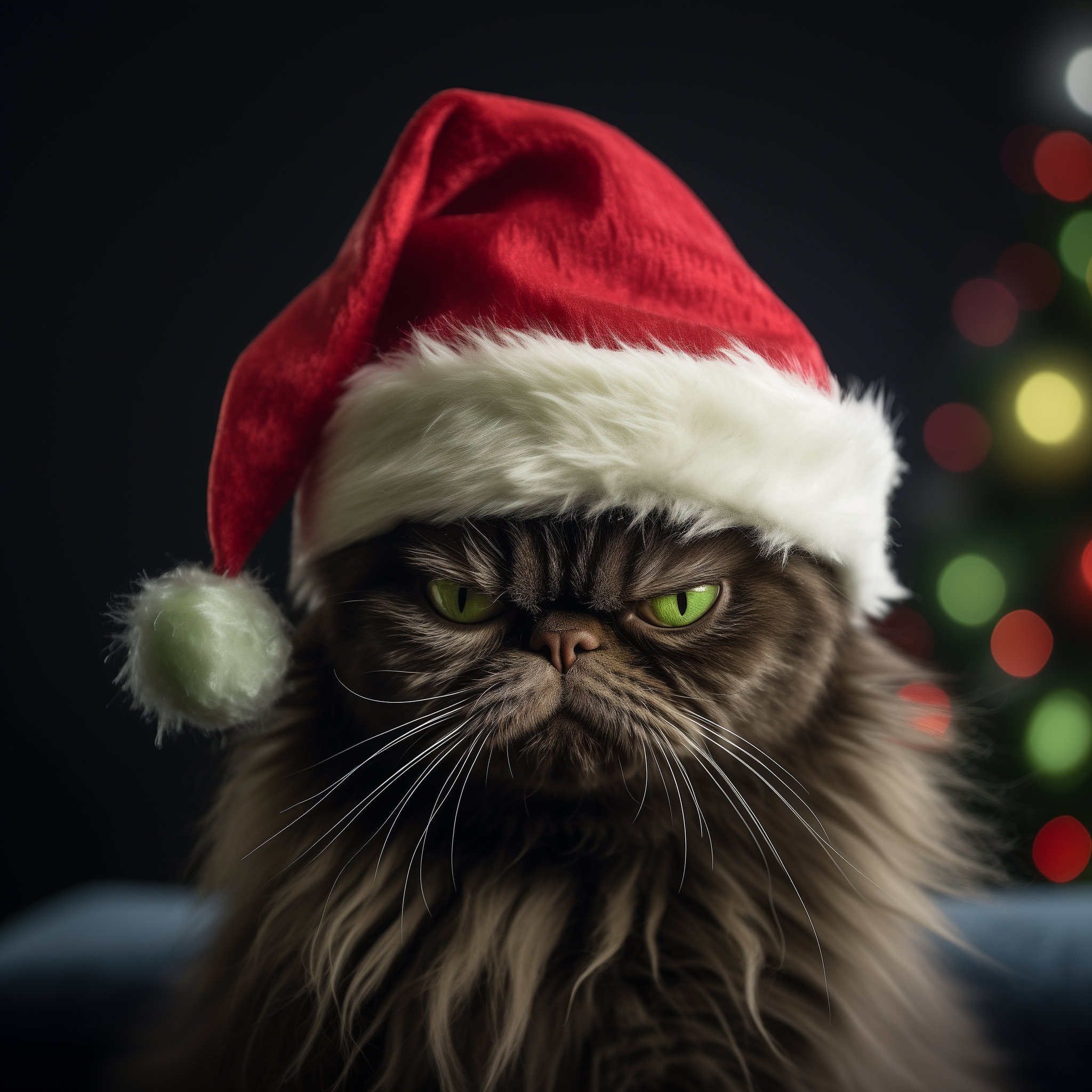 Grumpy Christmas Cats - Etsy