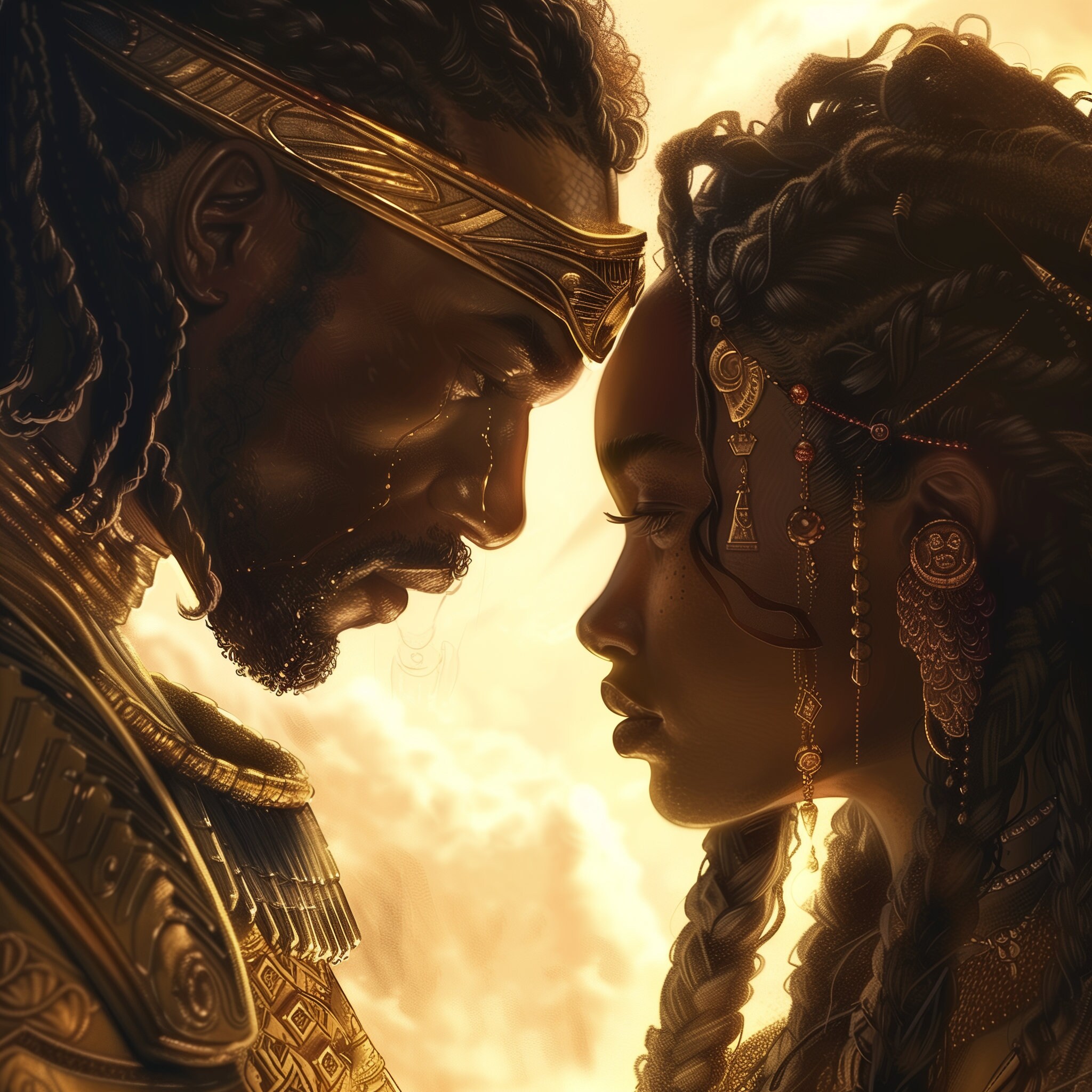 African King and Queen close-up - Etsy