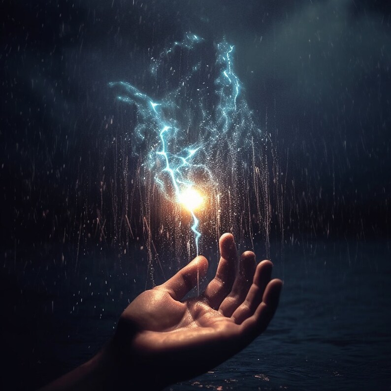 Raining Lightning - Etsy