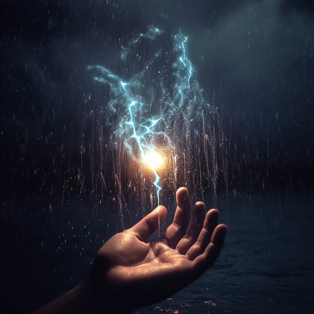 Raining Lightning - Etsy