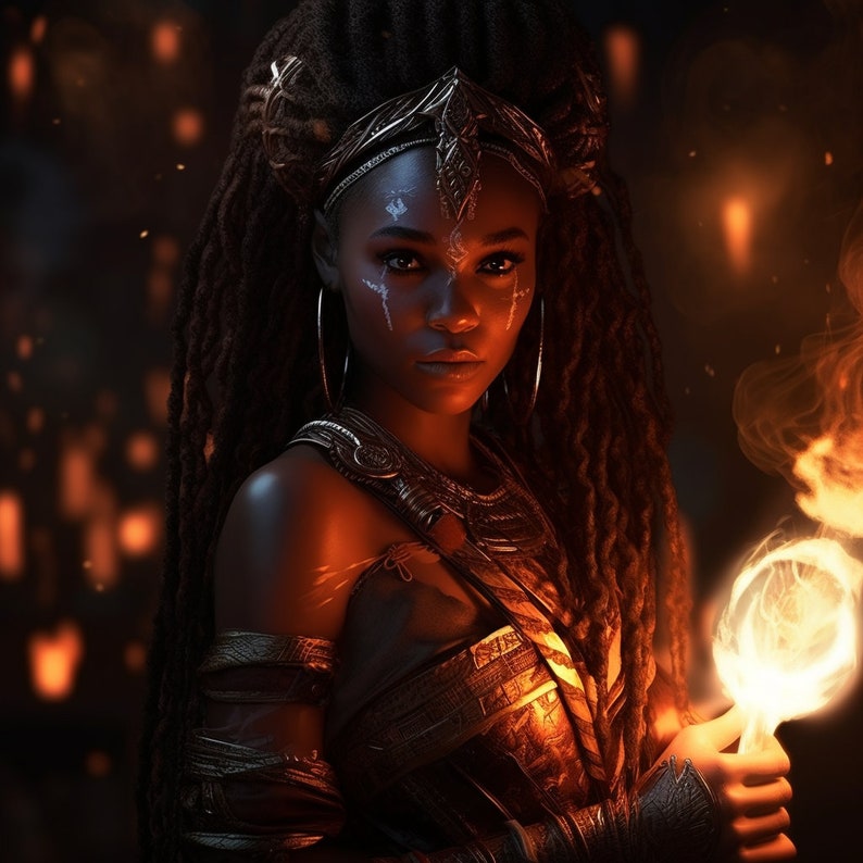 African FIRE Goddess - Etsy