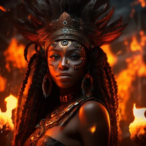 African FIRE Goddess - Etsy