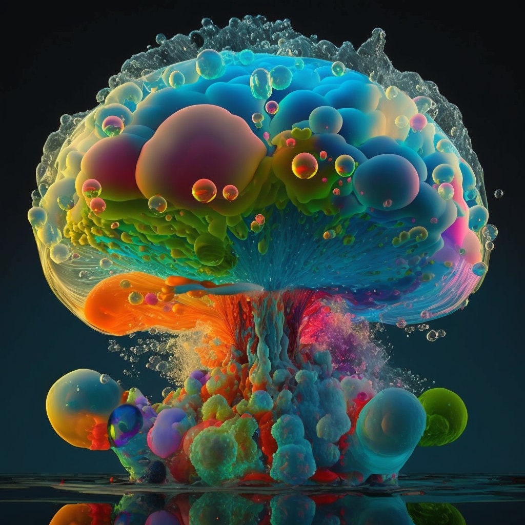 Bubble Nuclear Mushroom Cloud (Instant Download) - Etsy