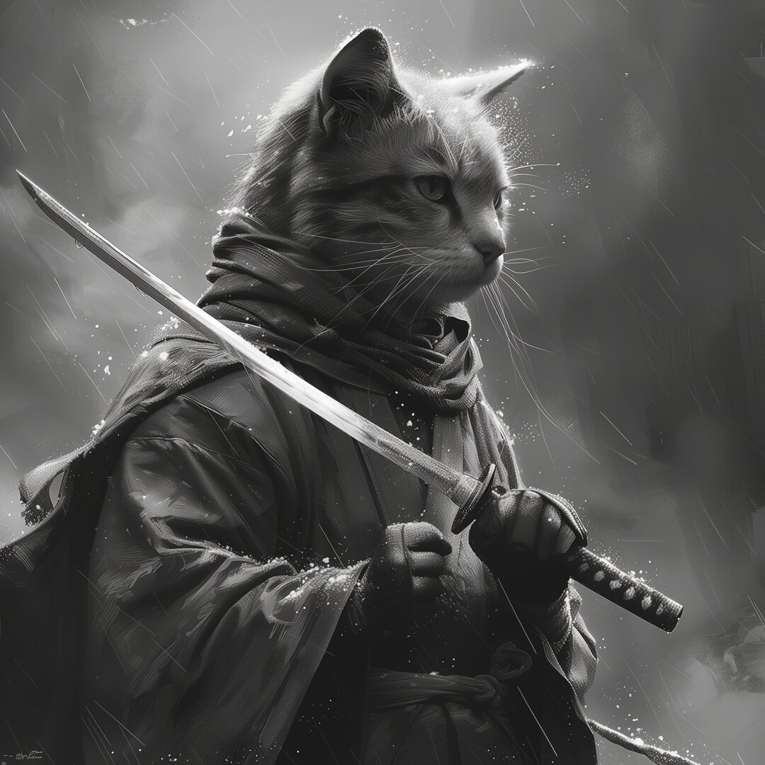 Samurai Cat 3 (ultra Collection) - Etsy