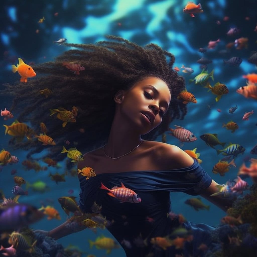 Beautiful Black Mermaid - Etsy