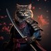 Samurai and Ninja Cat 1 - Etsy