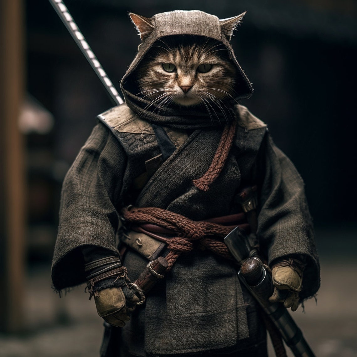 Ninja Cat - Etsy