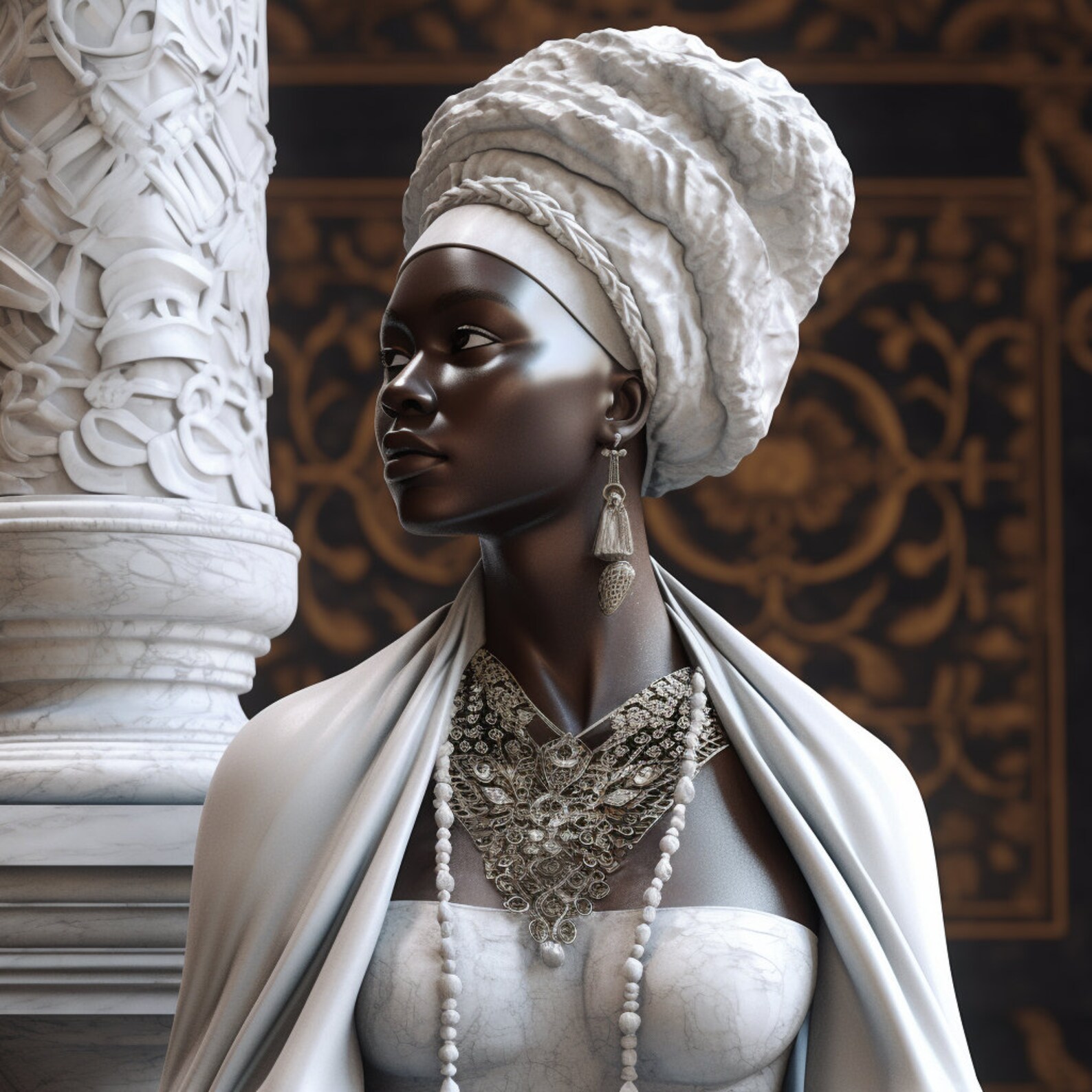 African Empress Sculpture II - Etsy