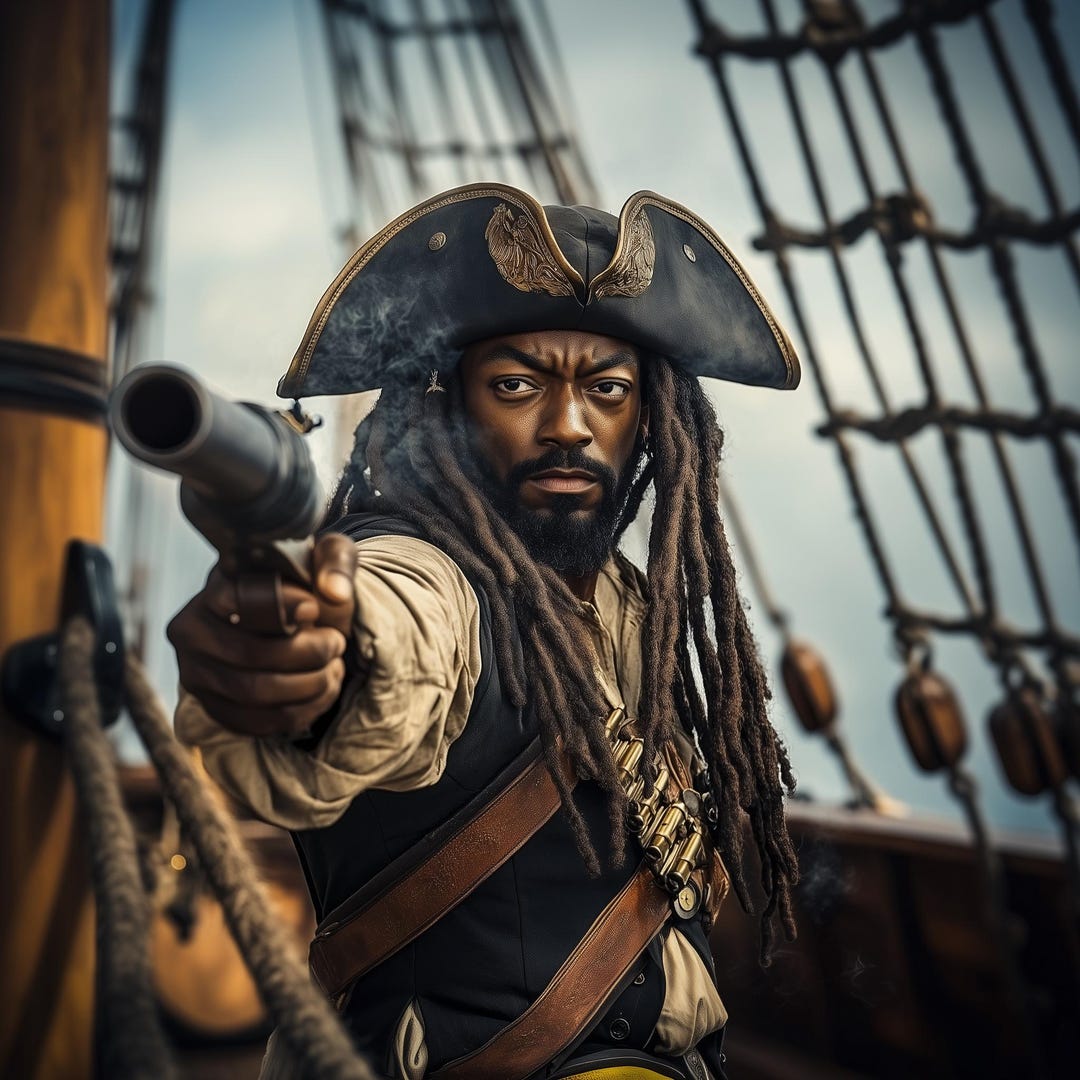 Black African Pirates 1 - Etsy
