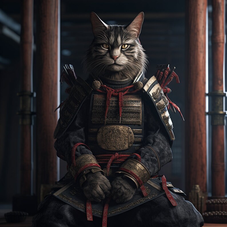 Shogun Cat - Etsy