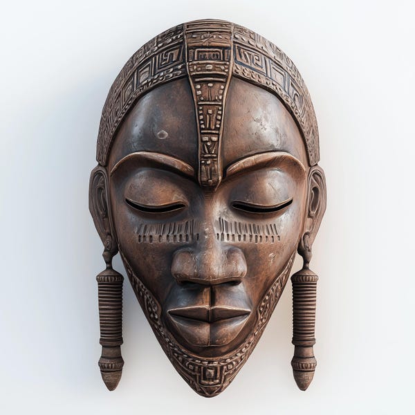 African Face Mask - Etsy