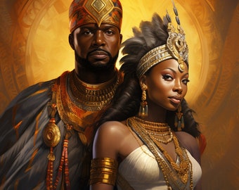 African King and Queen Classic Edition III Canvas Gallery Wraps - Etsy