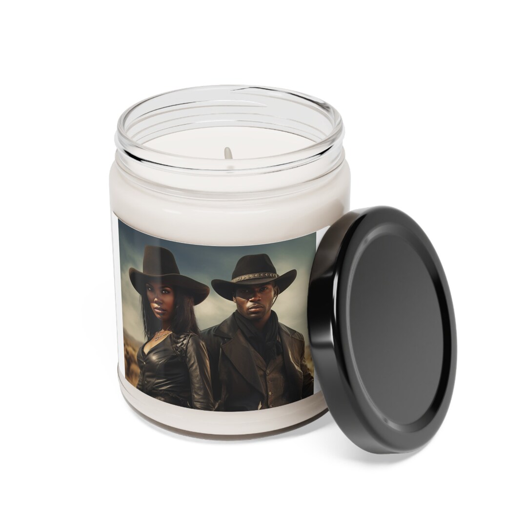 Black Cowboys and Cowgirls Scented Soy Candle, 9oz - Etsy