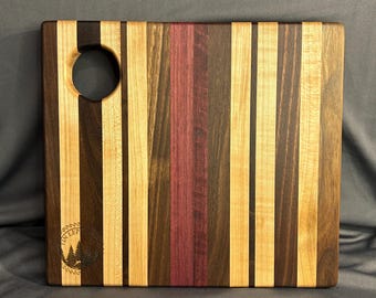 7 X 12 Cube Pattern Cutting Board - Etsy