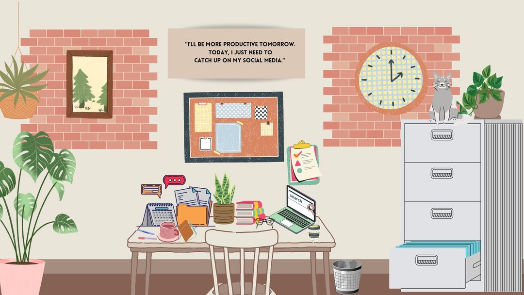 1x Cute Office Desktop Wallpaper - Etsy