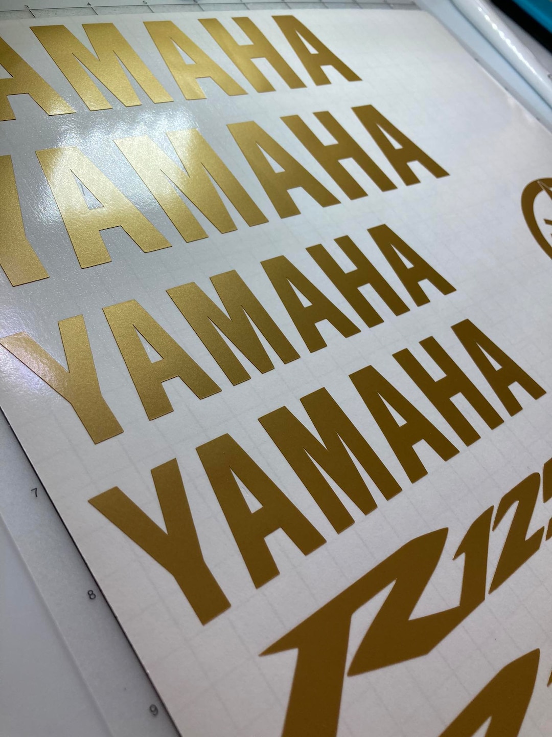 10 Stickers YAMAHA R125 Stickers Pegatinas Decal GOLD Color Made in ...