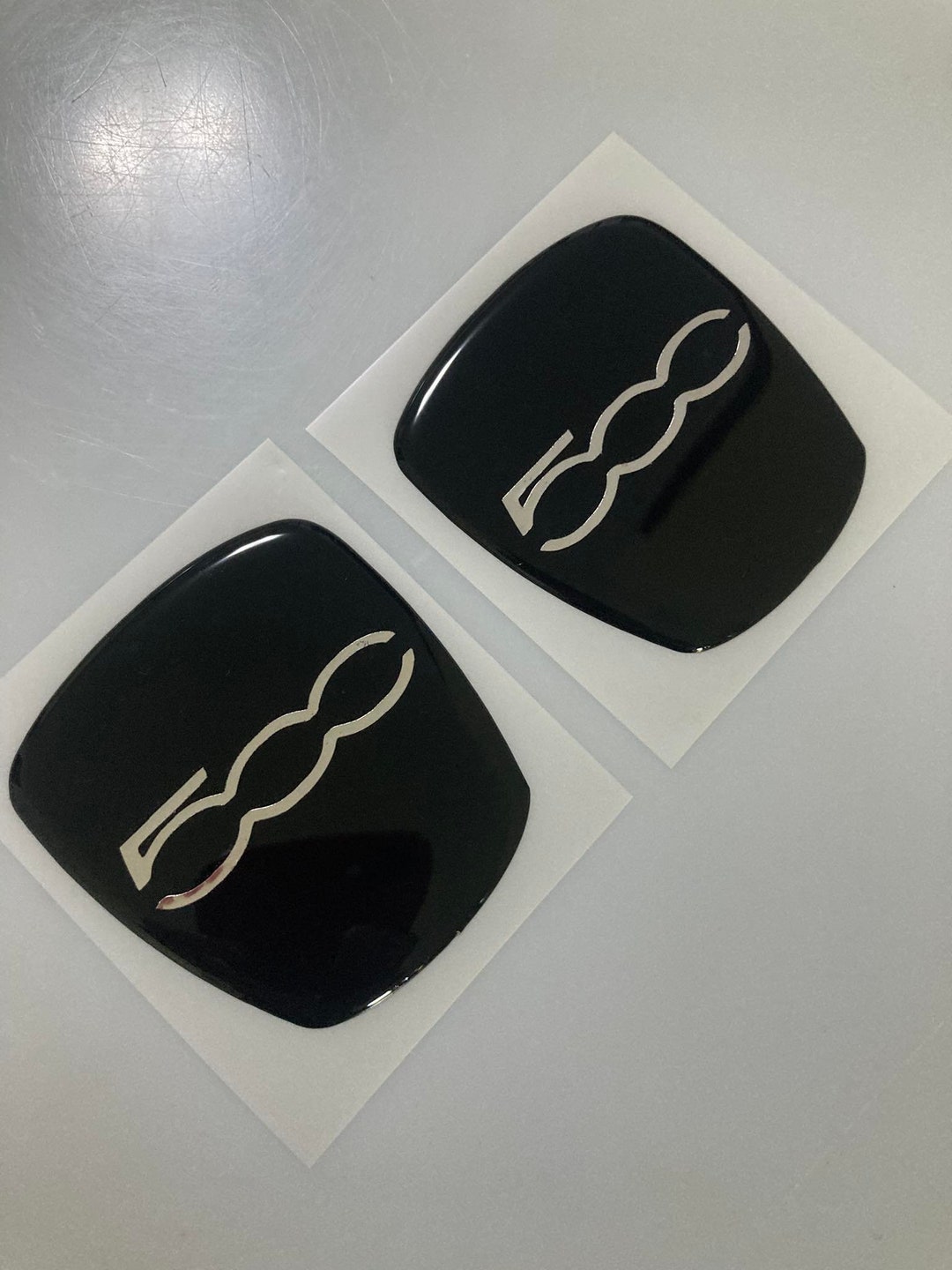 Fiat 500 Badges 3D Resin Stickers Front Rear Made in Italy Product - Etsy