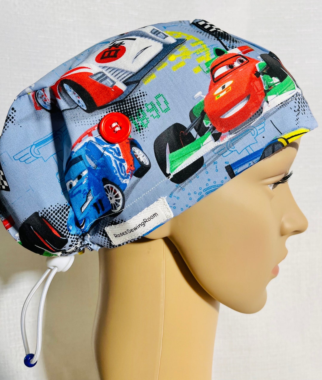 Racing Cars Scrub Cap - Scrub Cap for Women, Men, Surgical Cap ...