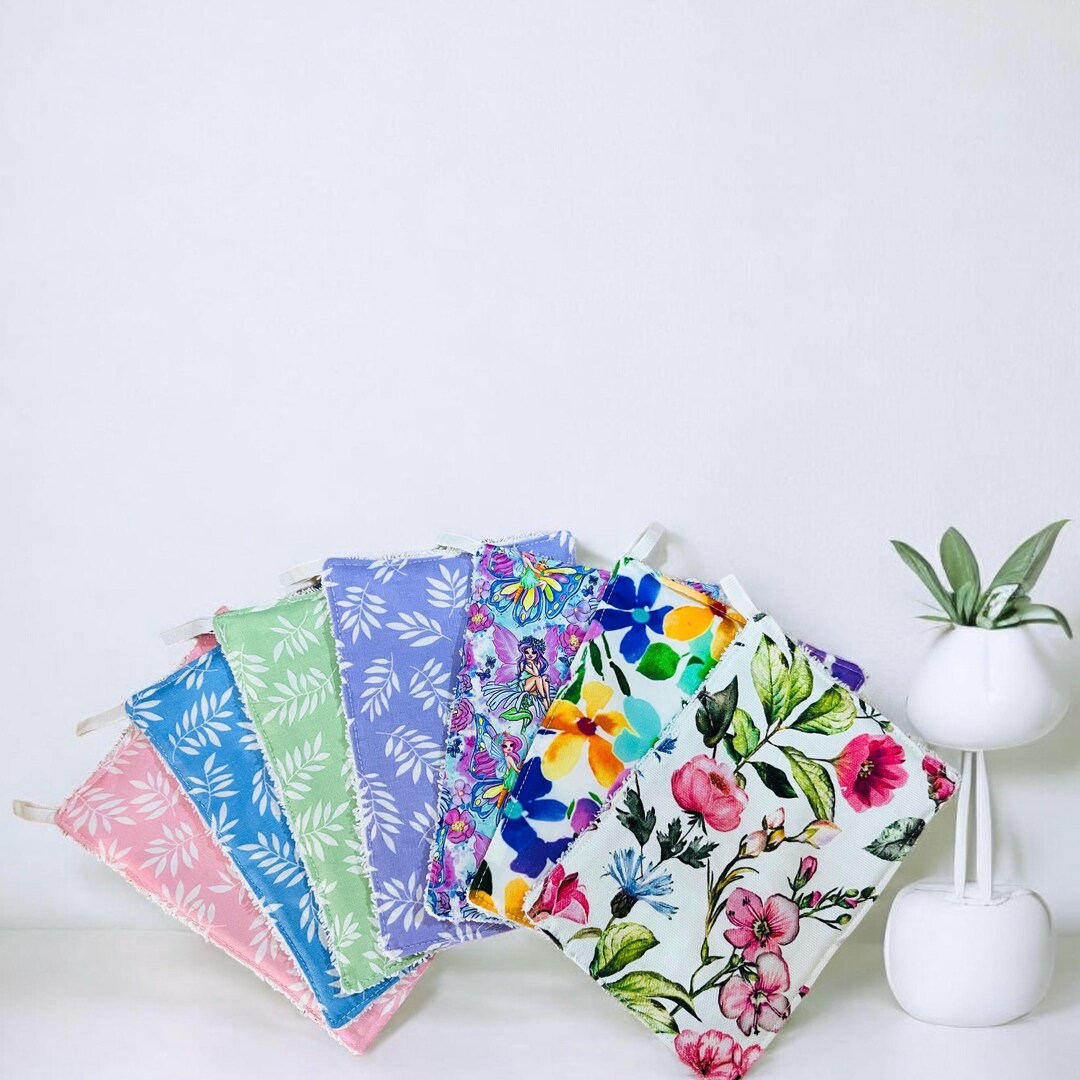 Face Cloths REUSABLE. 100% Cotton Fabric. Reusable Makeup Remover ...