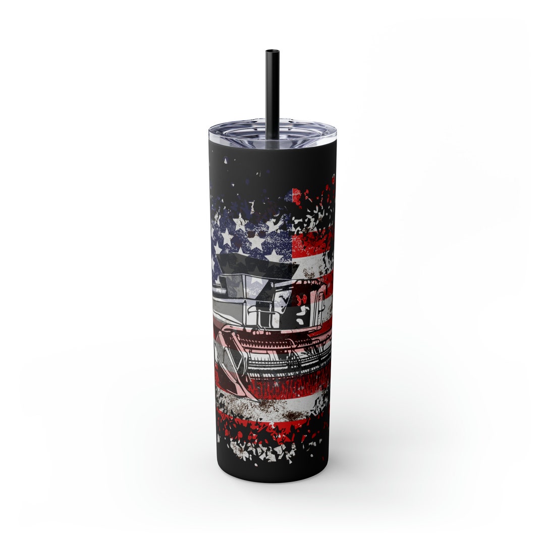 American Flag Farm Combine 20oz Tumbler, Farmer Gift - Etsy