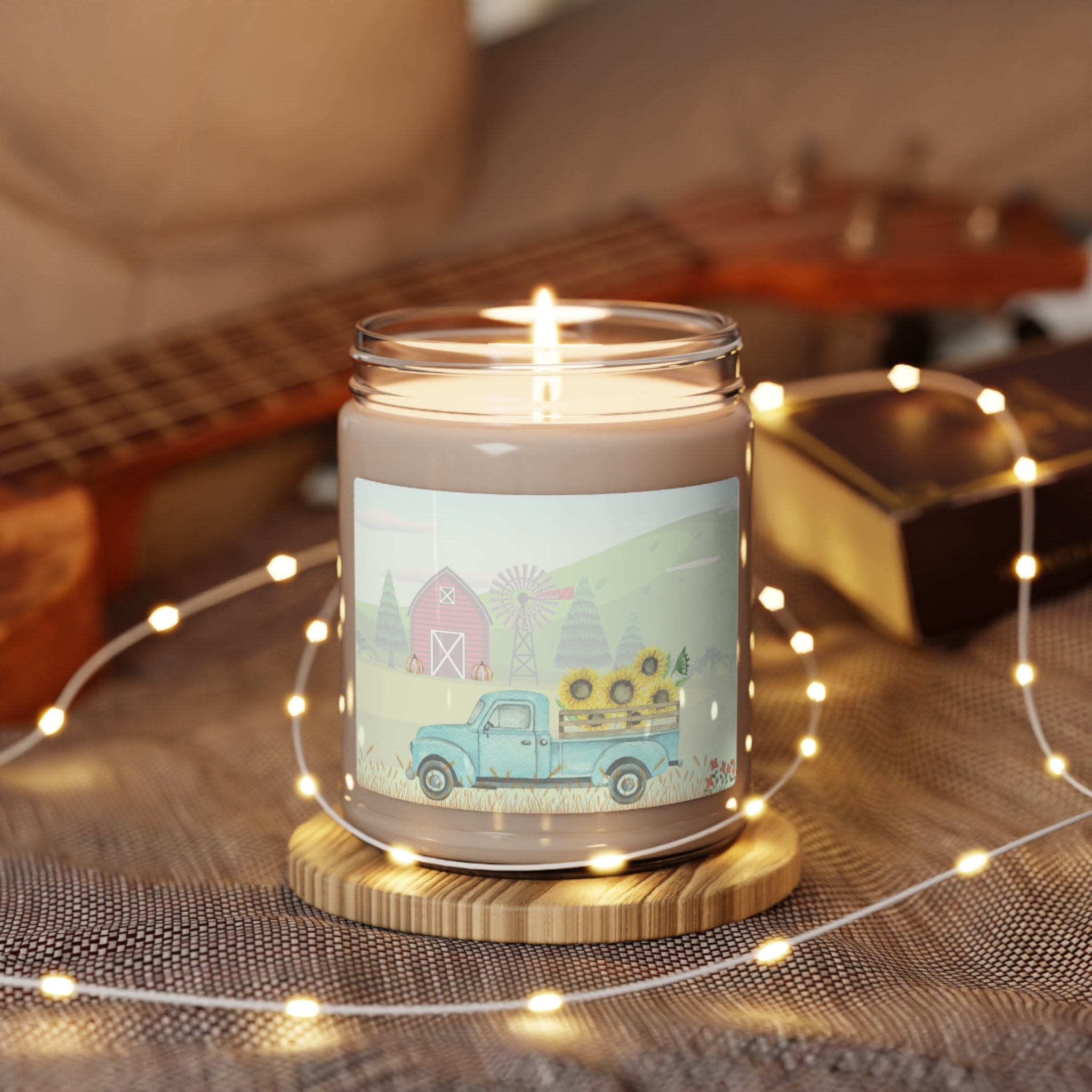 Farm Truck Scented Soy Candle, Country Barn Decor - Etsy