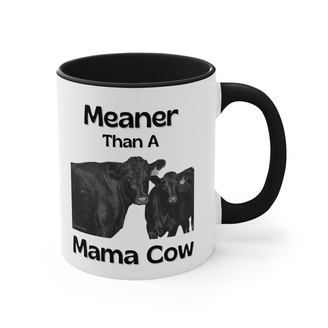 Mama Cow Mug, Angus Cow Mug, Accent Coffee Mug, 11oz - Etsy