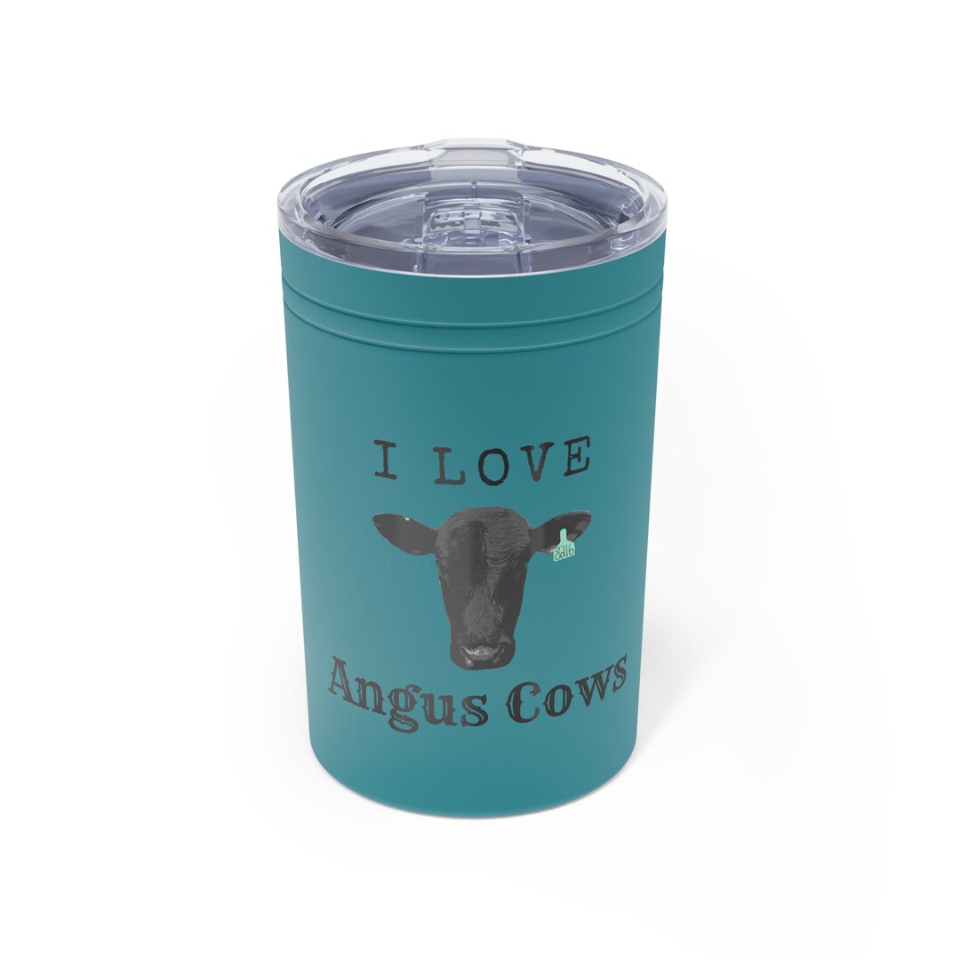 Angus Cow Tumbler, Insulated Stainless Steel Travel Mug, 11oz - Etsy
