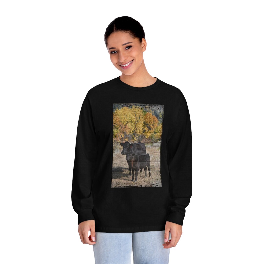 Black Angus Cow and Calf Unisex Classic Long Sleeve T-shirt - Etsy