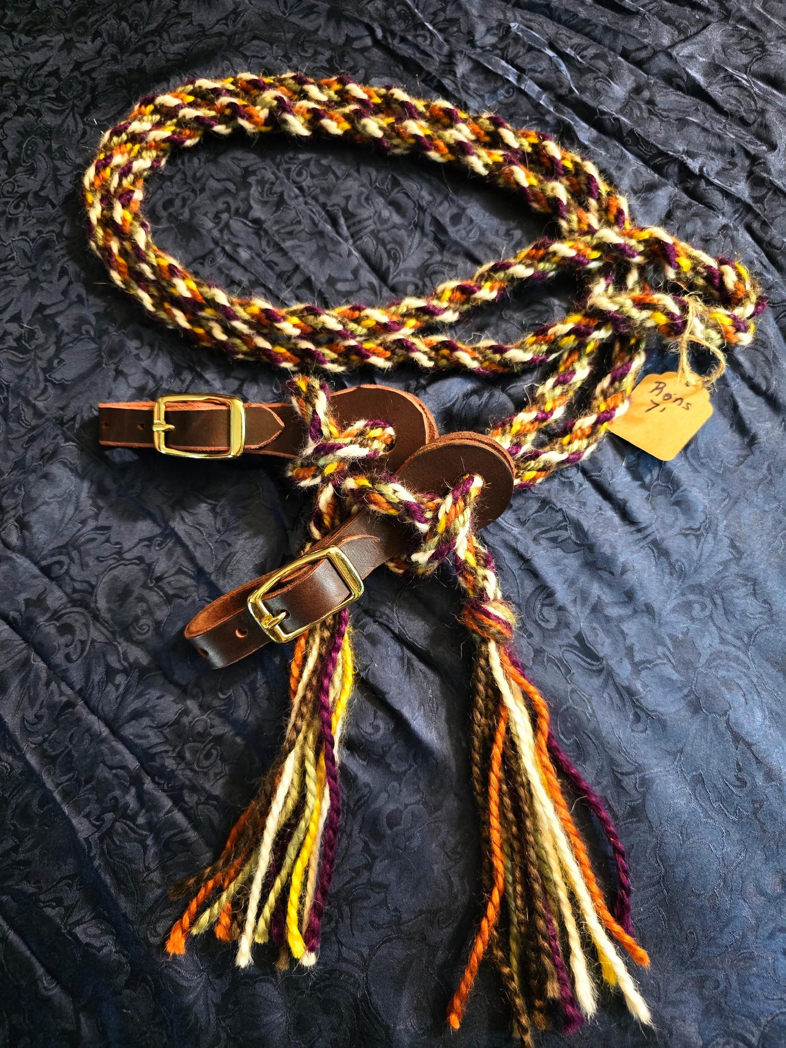 Handmade Mohair Braided Reins With Slobber Strap - Etsy