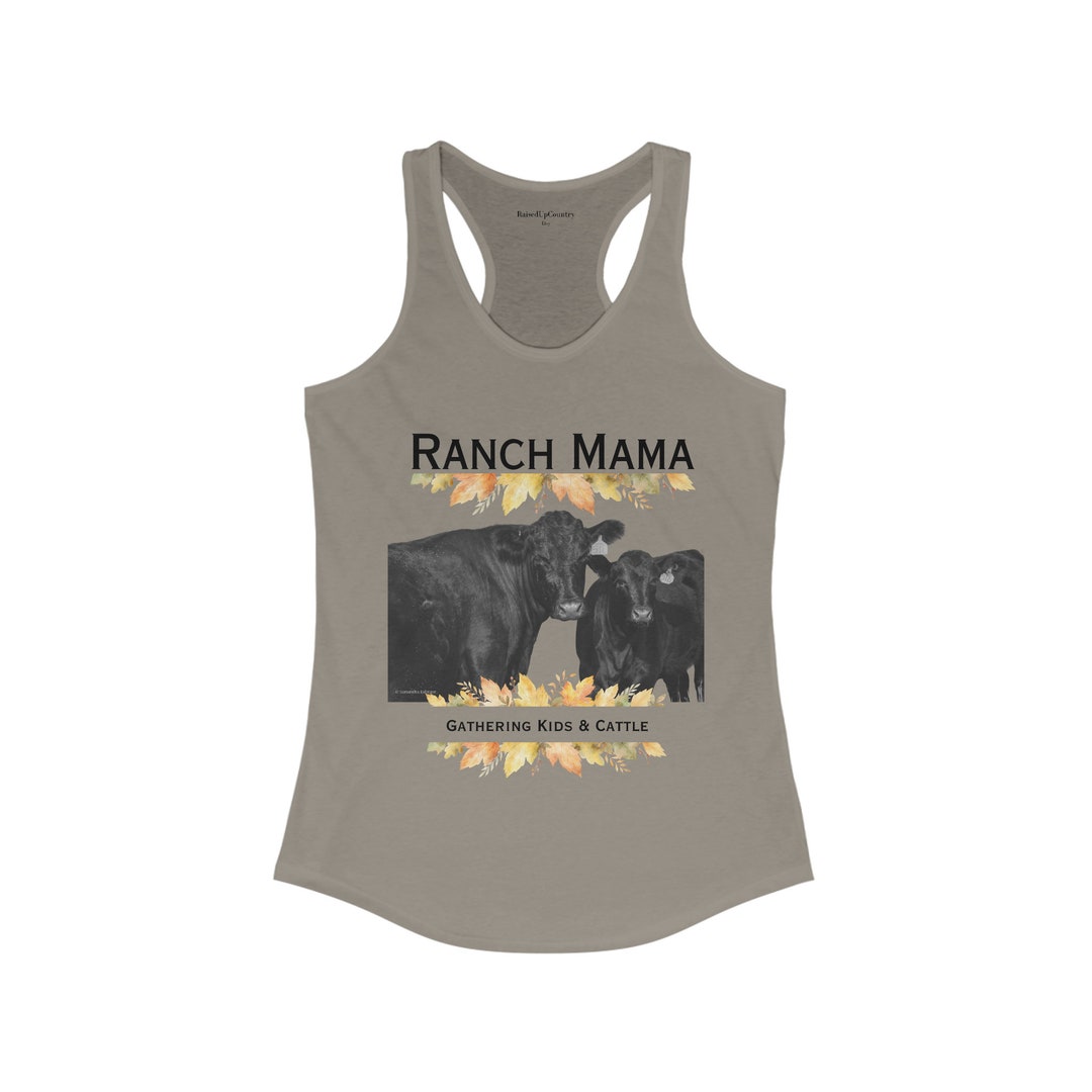 Ranch Mama Tank, Kids and Cattle Tank, Black Angus Cow, Cow Shirt ...