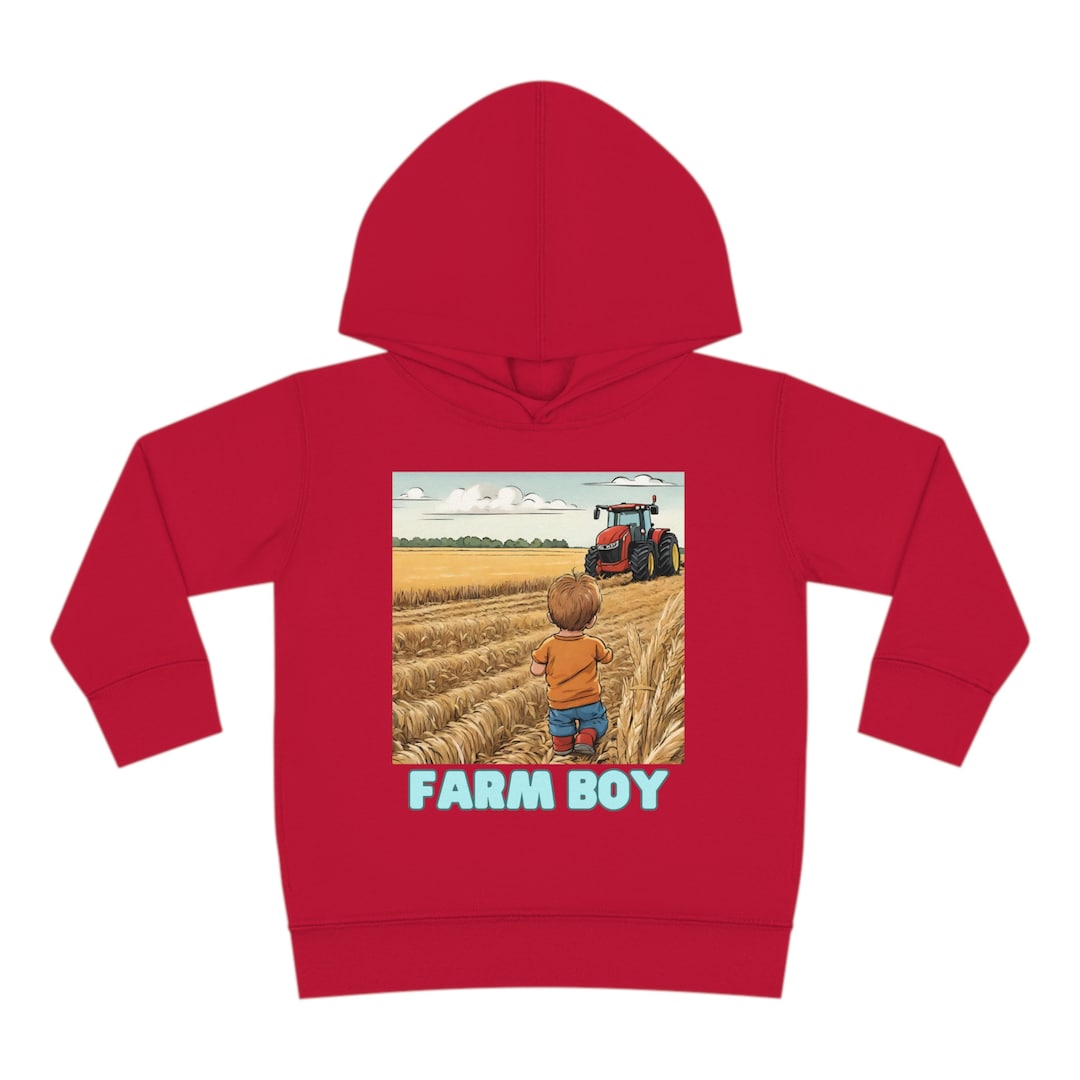 Farm Boy Hoodie, Farm Kid Hoodie, Tractor Hoodie, Toddler Pullover ...