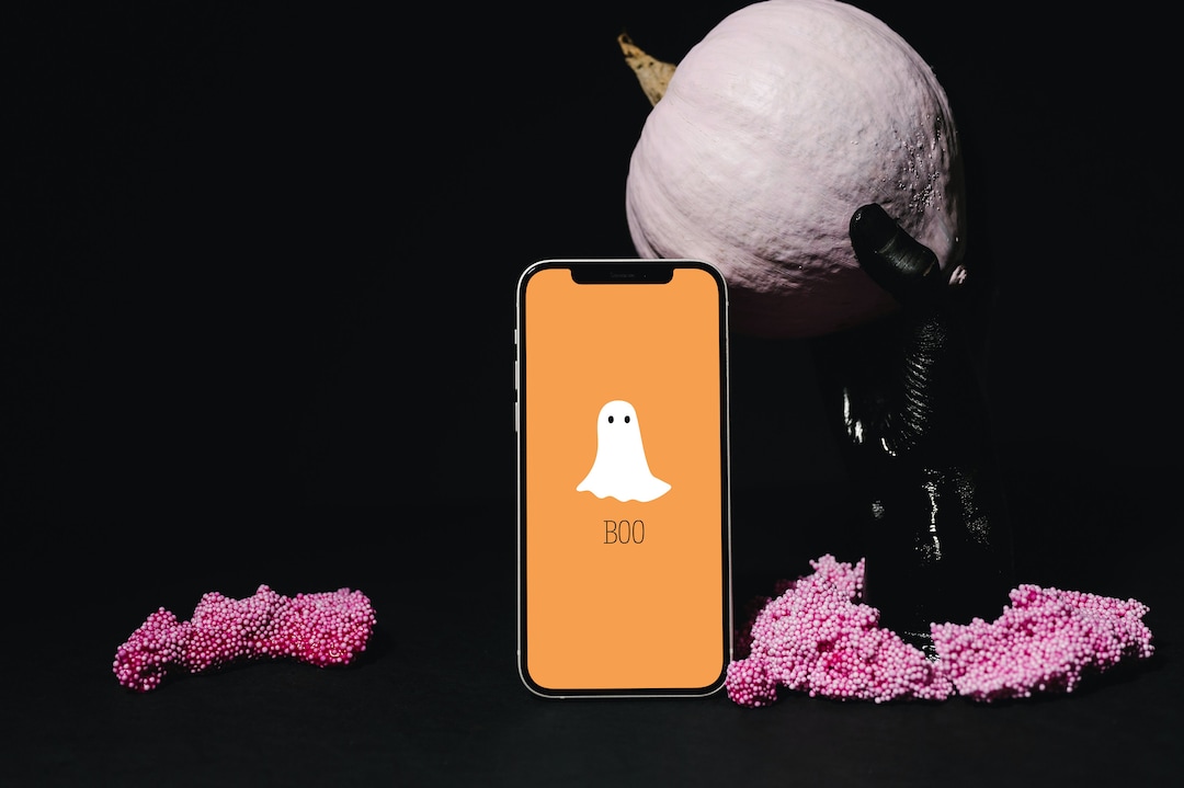 Boo iPhone Wallpaper | Halloween Phone Wallpaper | iPhone Home Screen ...