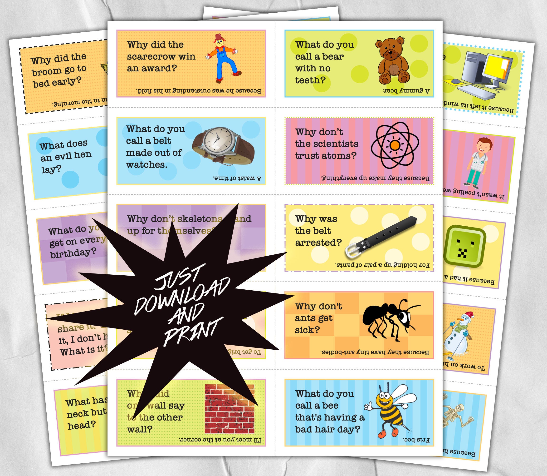 Lunch Box Notes for Kids Jokes to Print Lunchbox Jokes Tor Kids Mom ...