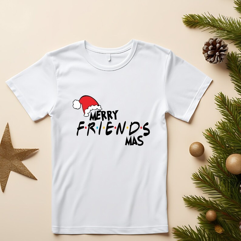 Merry Friendsmas Svg Png, Christmas for Friends Svg, Funny Christmas ...