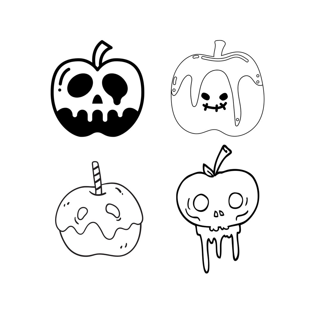 Poisoned Apple SVG , Cute Halloween SVG , Spooky Season SVG, Snow White ...