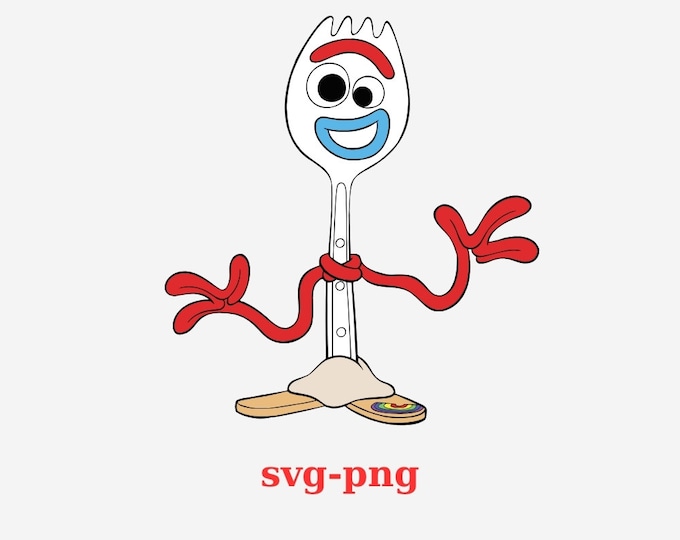 Forky Svg, Forky Face Svg, Forky Clipart, Toy Story Svg , Pixar Svg ...