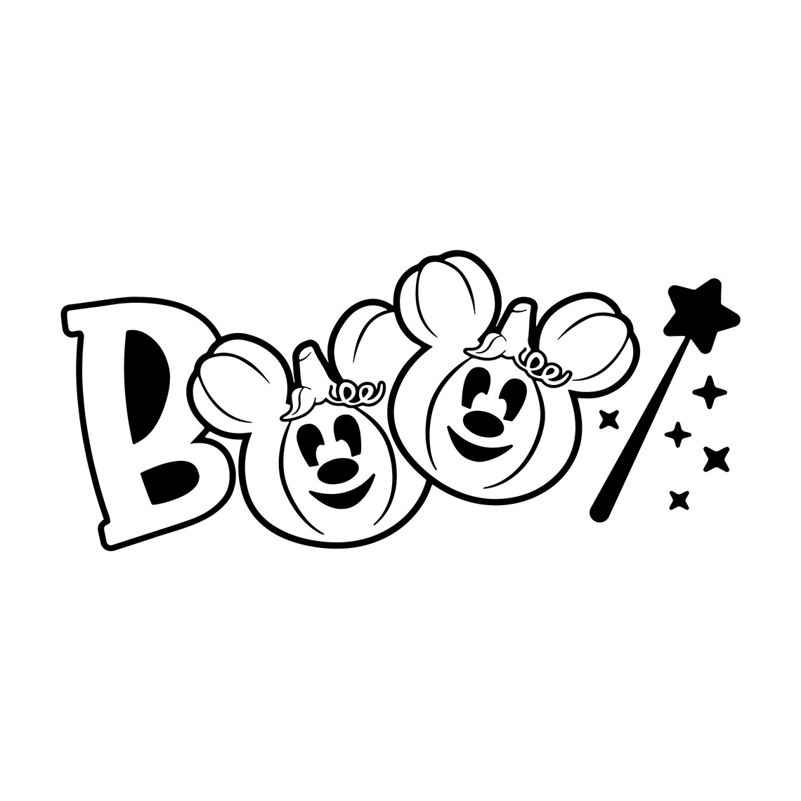Mickey Minnie Mouse Boo Svg, Boo Svg, Halloween Svg, Halloween Shirt ...
