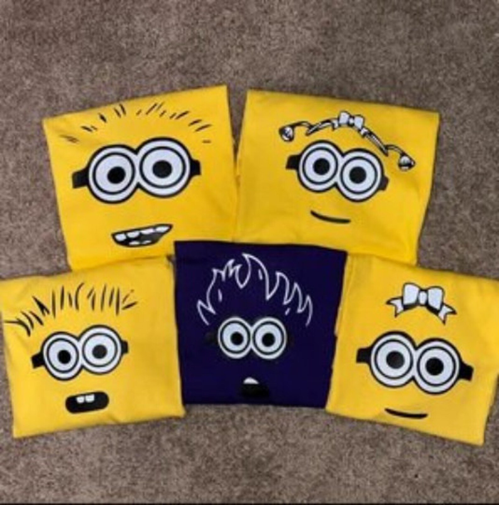 Minions Faces Vector Bundle / Despicable Me Clip Art Svg, Eps ...