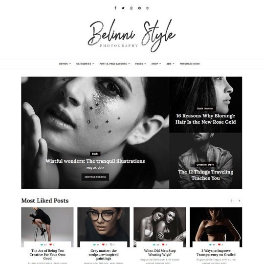 Blog & Magazine Wordpress Theme, Wordpress Blog Theme, Blog Template ...
