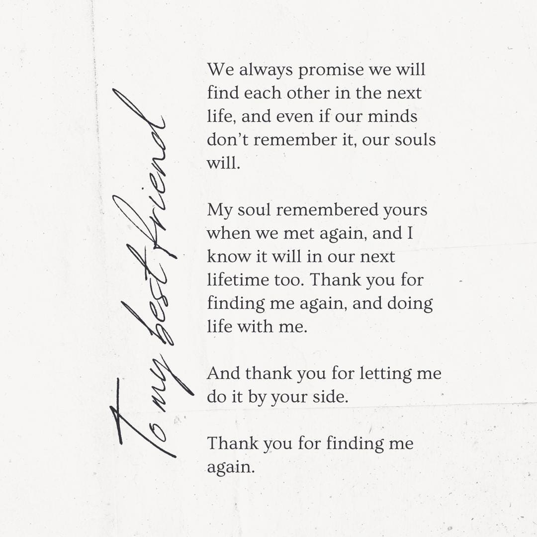Soul Sisters Forever – Heartfelt Best Friend Poem Digital Print ...