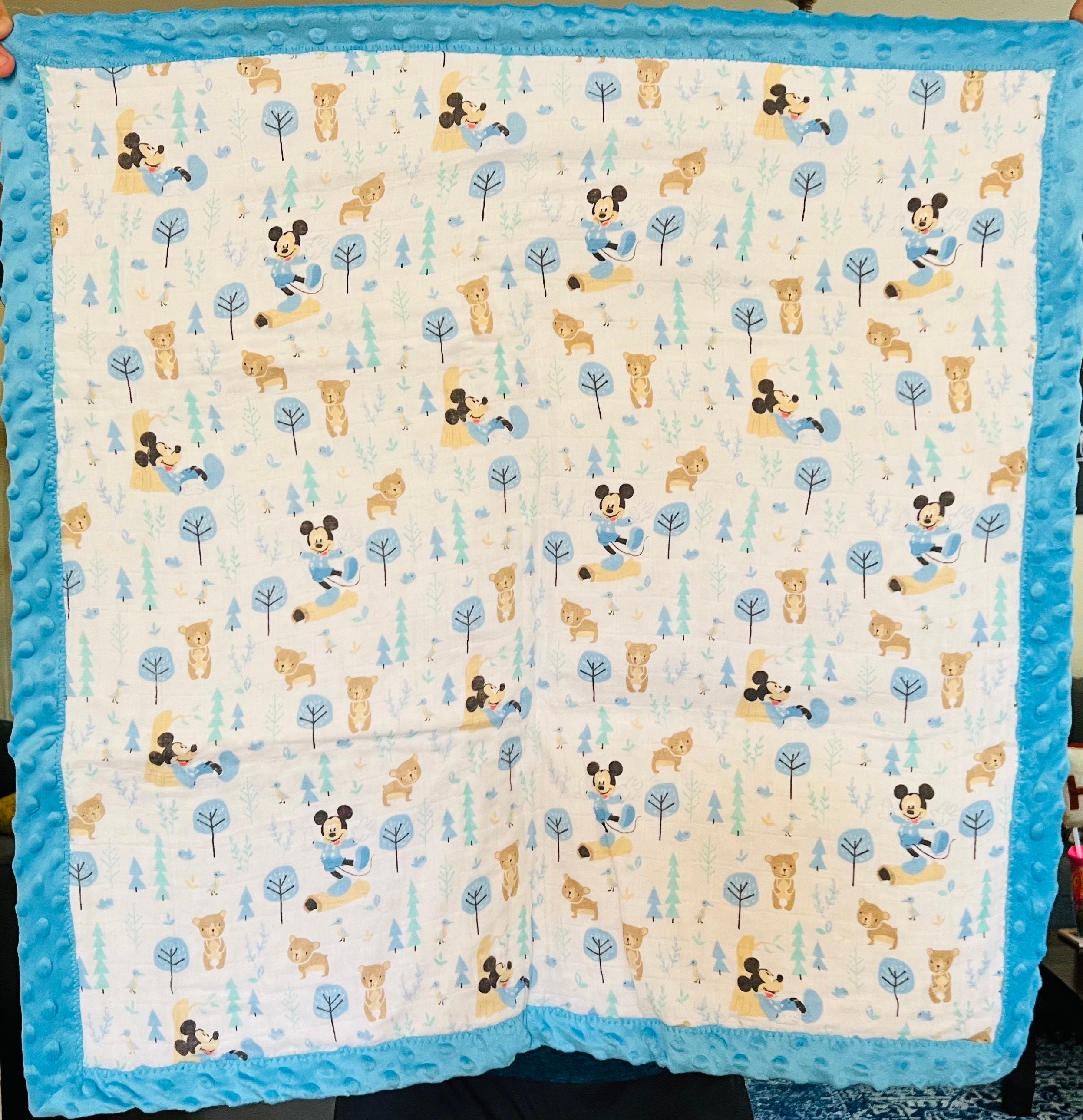 Mickey Mouse Cuddle Baby Blanket - Etsy