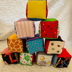 Soft Toy Blocks - Set of 10 - Etsy