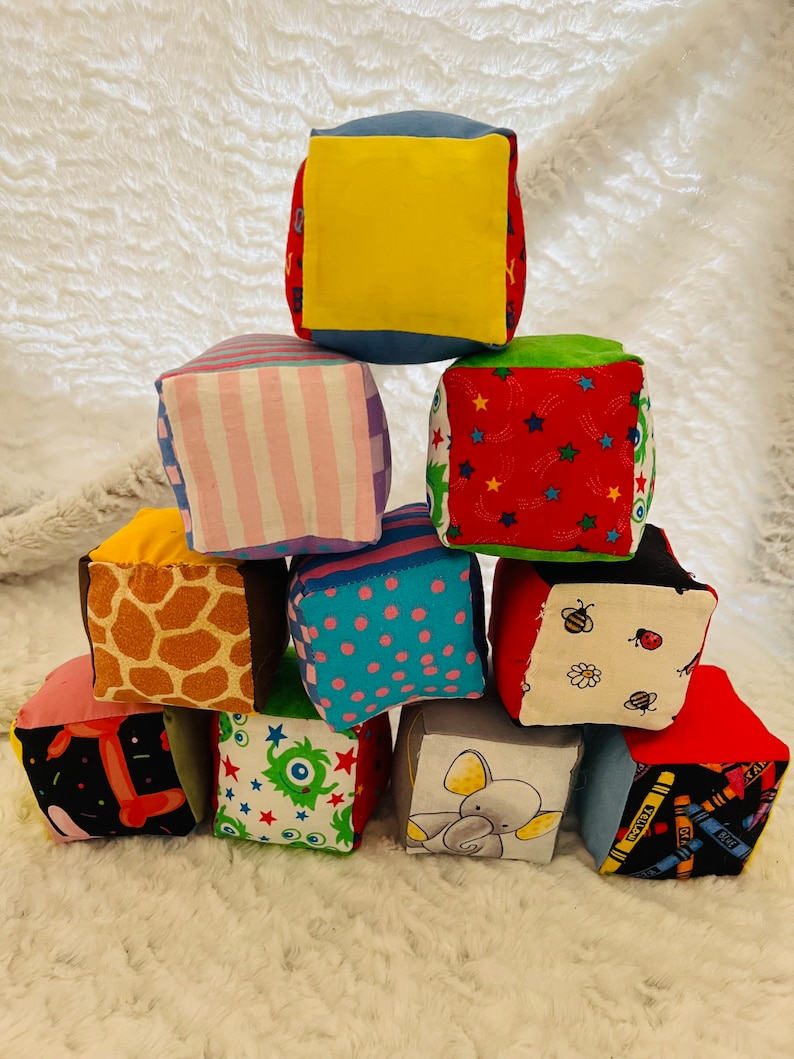 Soft Toy Blocks - Set of 10 - Etsy