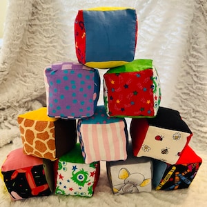 Soft Toy Blocks - Set of 10 - Etsy