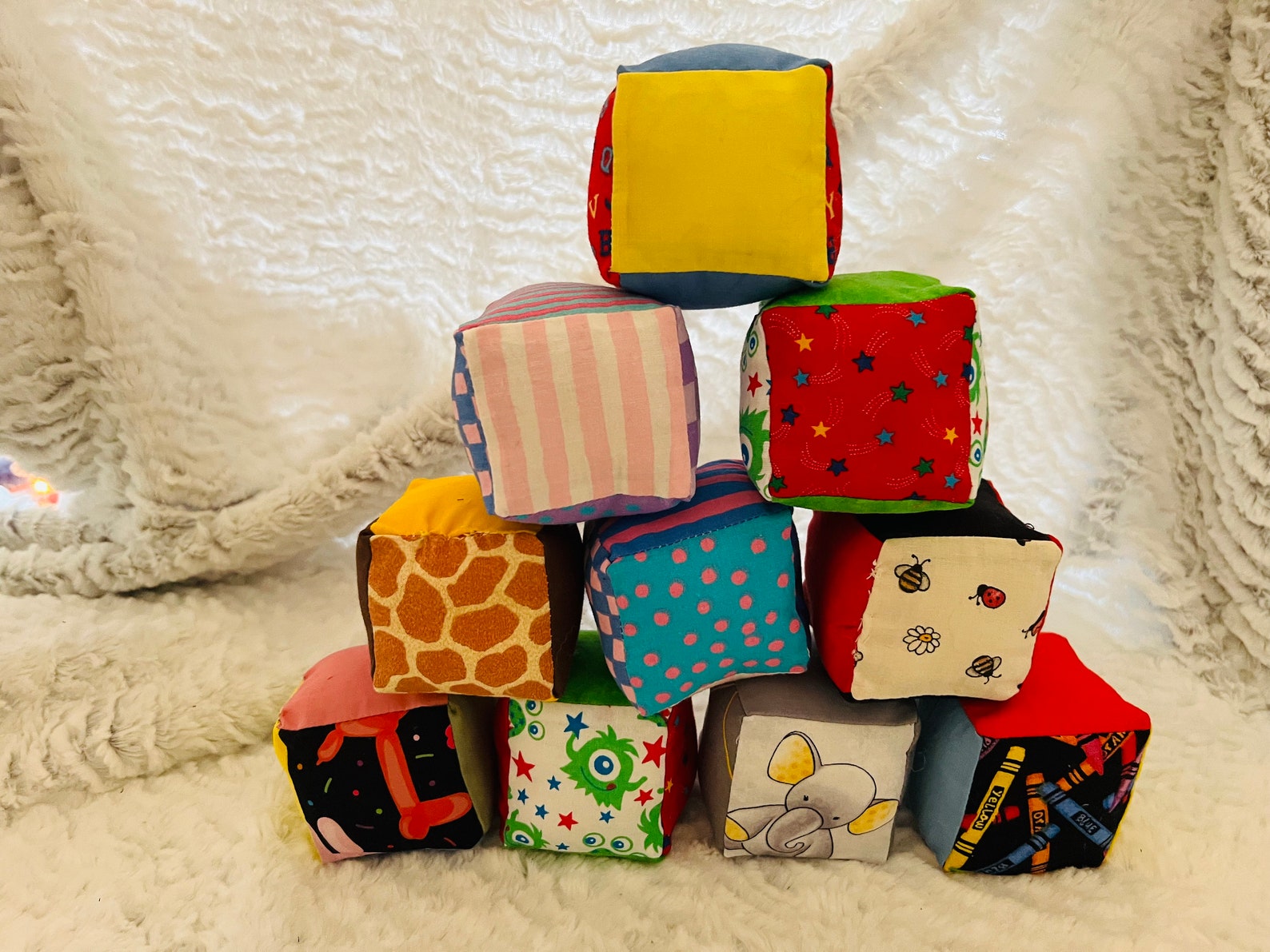 Soft Toy Blocks - Set of 10 - Etsy