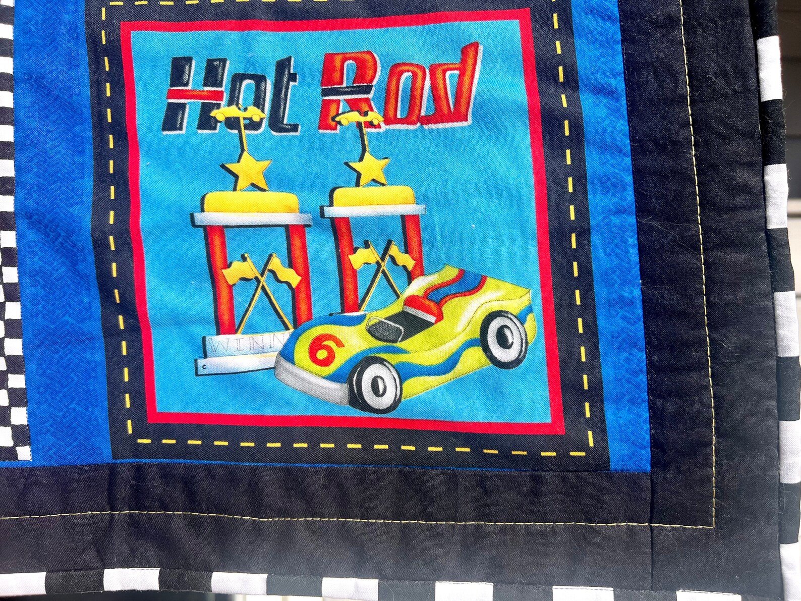 Race Car Quilt - Etsy