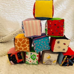 Soft Toy Blocks - Set of 10 - Etsy